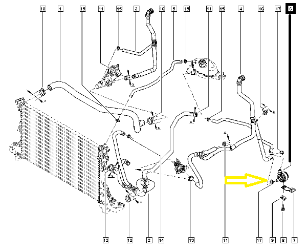 POMPE DE CIRCULATION D'EAU CHAUFFAGE MASTER III 2.3DCI RENAULT ...